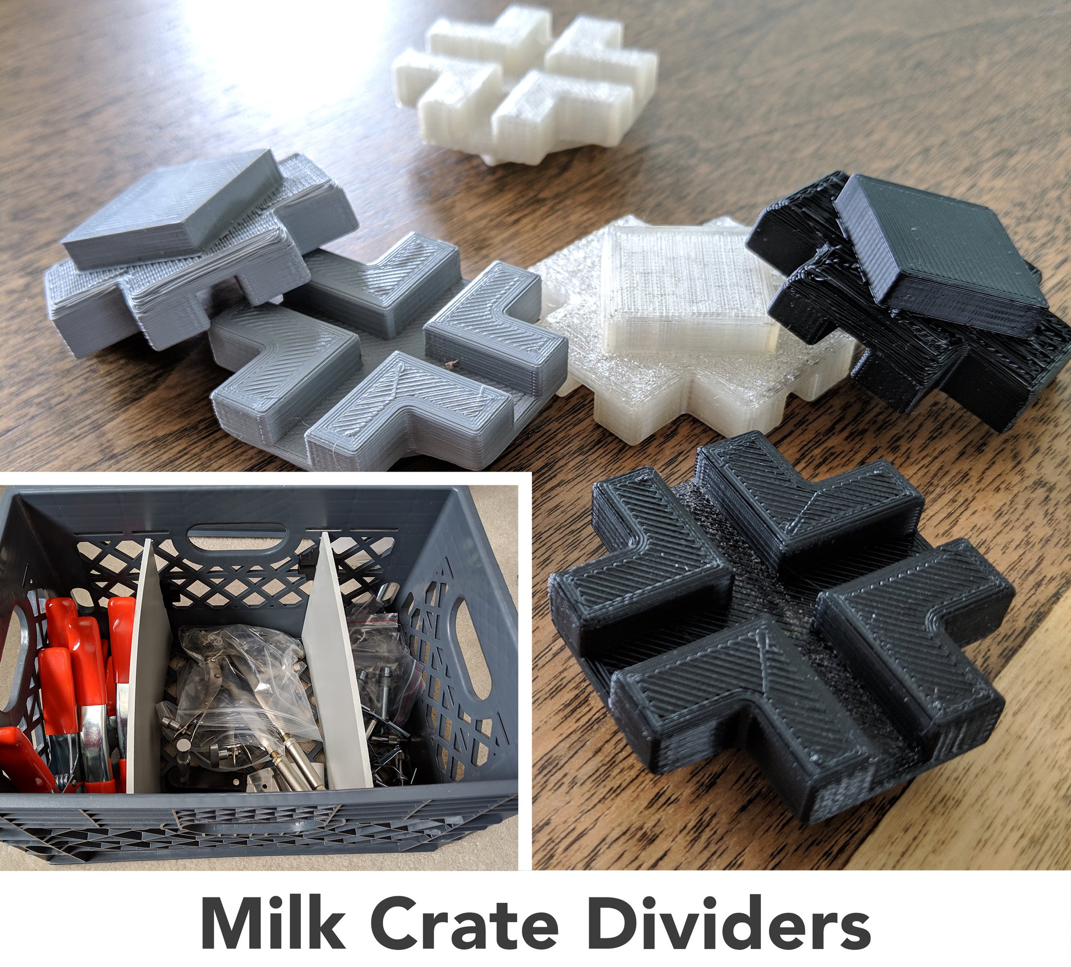 Milk Crate Dividers - 4PK – Printed Foundry