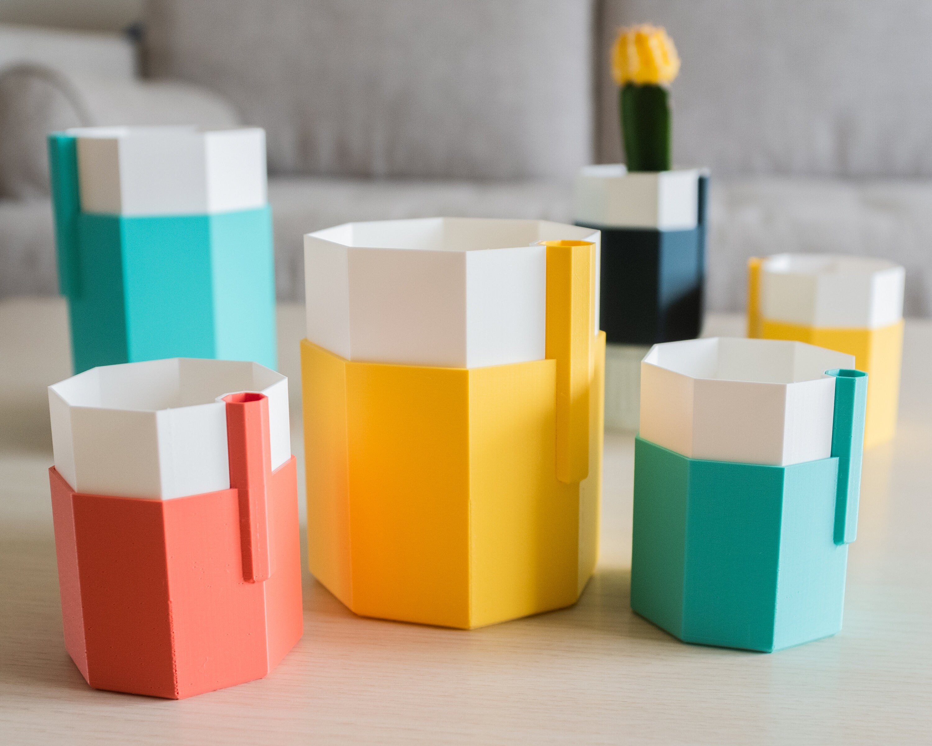 Geometric Self Watering, Hydroponic, Planter – Printed Foundry